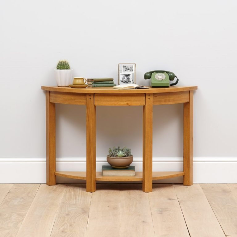 Buy Large Curved Console Table Online | TeakLab