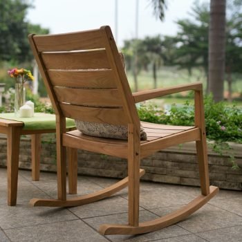 Buy Teaklab Casual Teak Rocking Chair Online | TeakLab