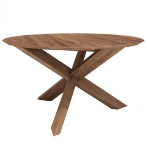Teak Circle Dining Table – TeakLab