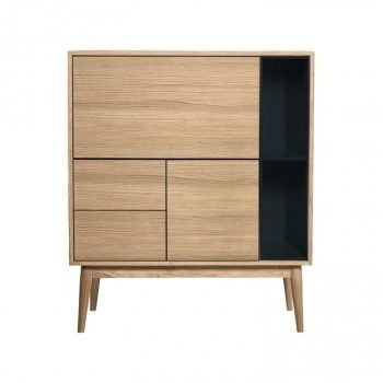 Solid Teak Narrow Highboard – TeakLab