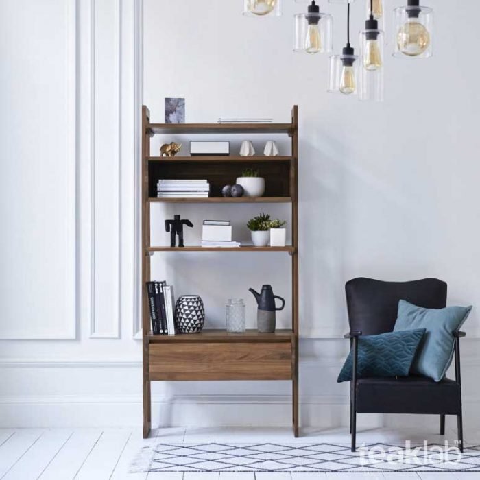 Teak Bookcase and Display unit with Storage – TeakLab